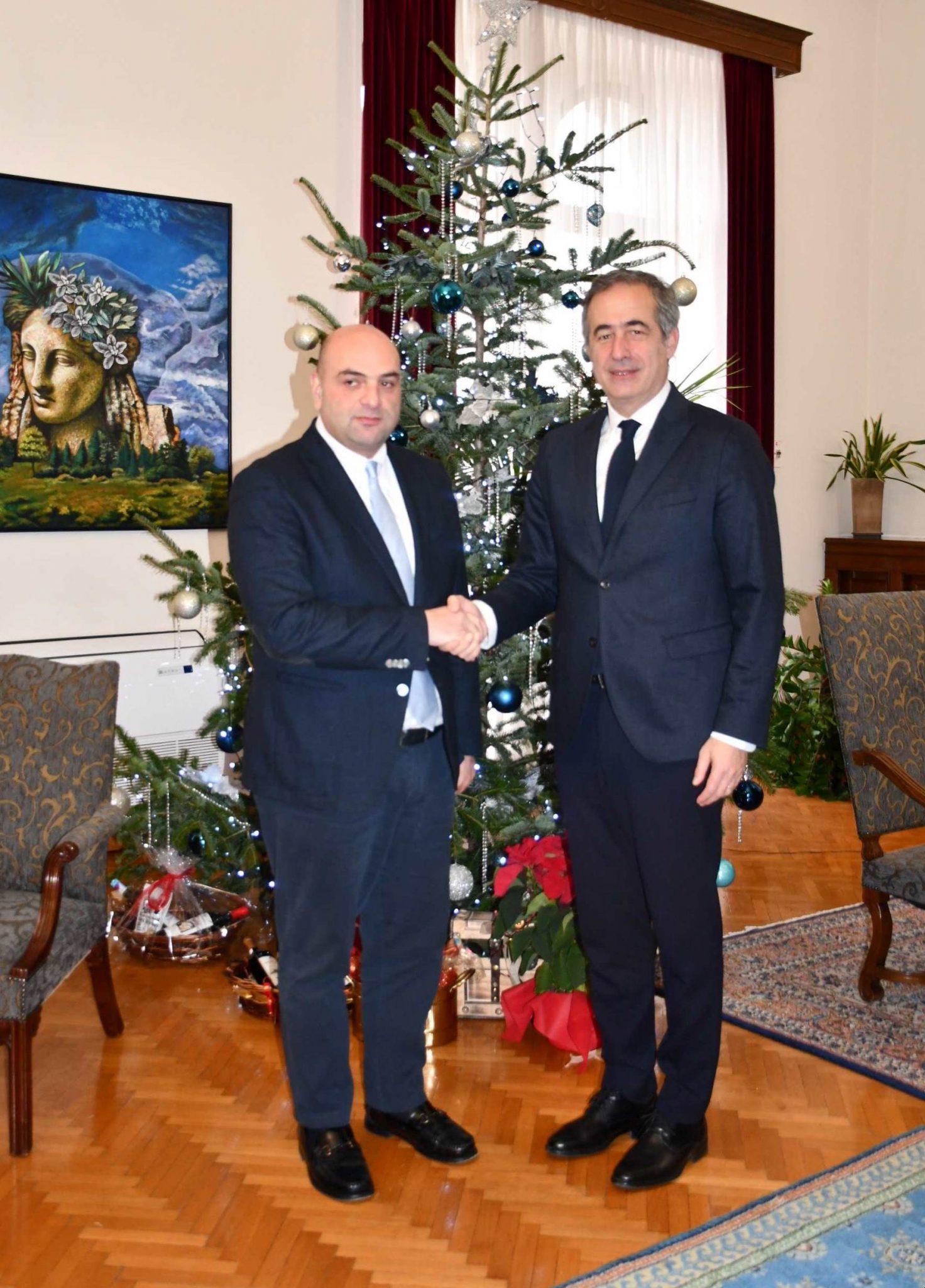 Εθιμοτυπική συνάντηση του ΥΜΑΘ Στάθη Κωνσταντινίδη με τον Γενικό ...