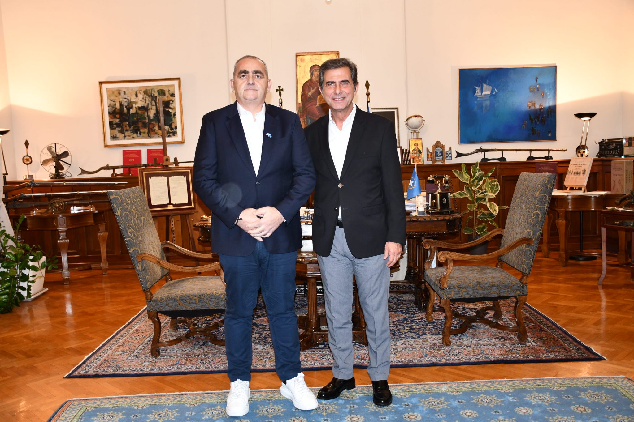 Συνάντηση εργασίας του ΥΜΑΘ Κωνσταντίνου Π. Γκιουλέκα με τον ...
